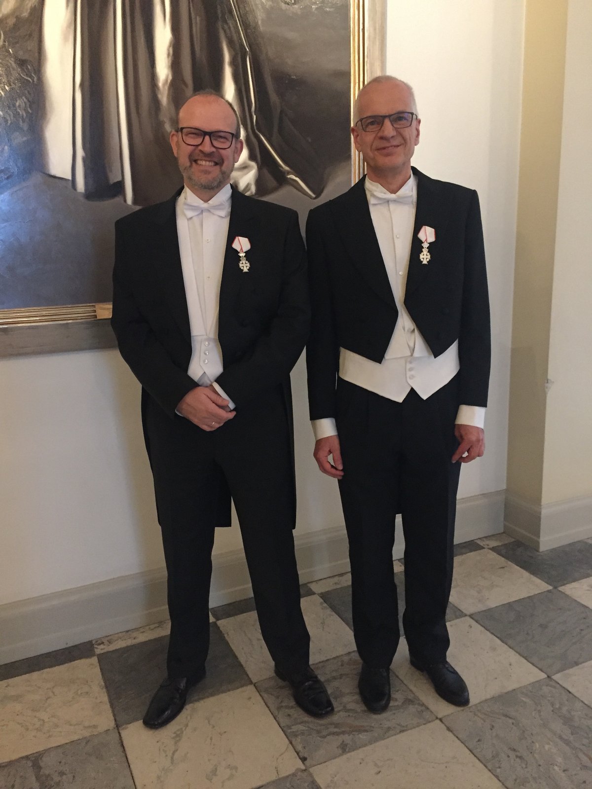 Poul Nissen and Jens Stougaard awarded the Order of Dannebrog